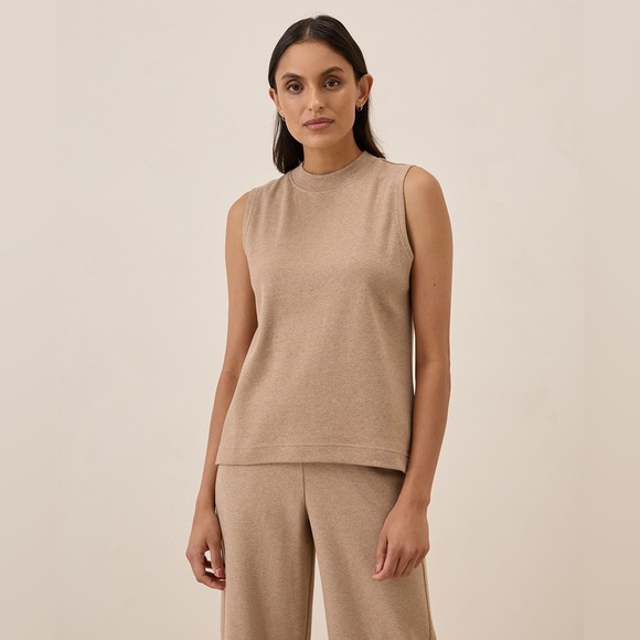 Pact | Tops | Nwt Pact Airplane Mock Neck Shell | Poshmark